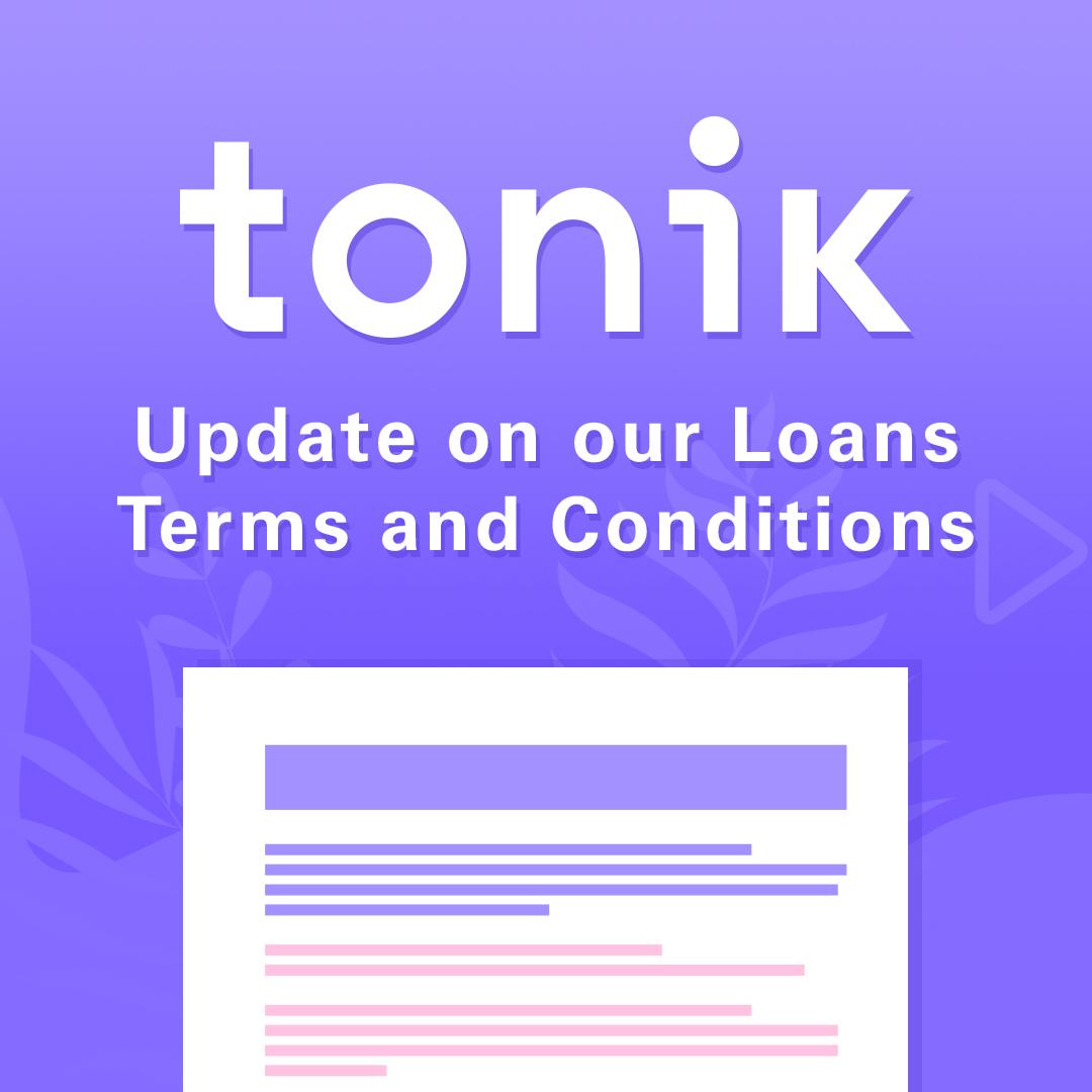 PUBLIC ADVISORY: New Clause in Tonik Loan Terms & Conditions